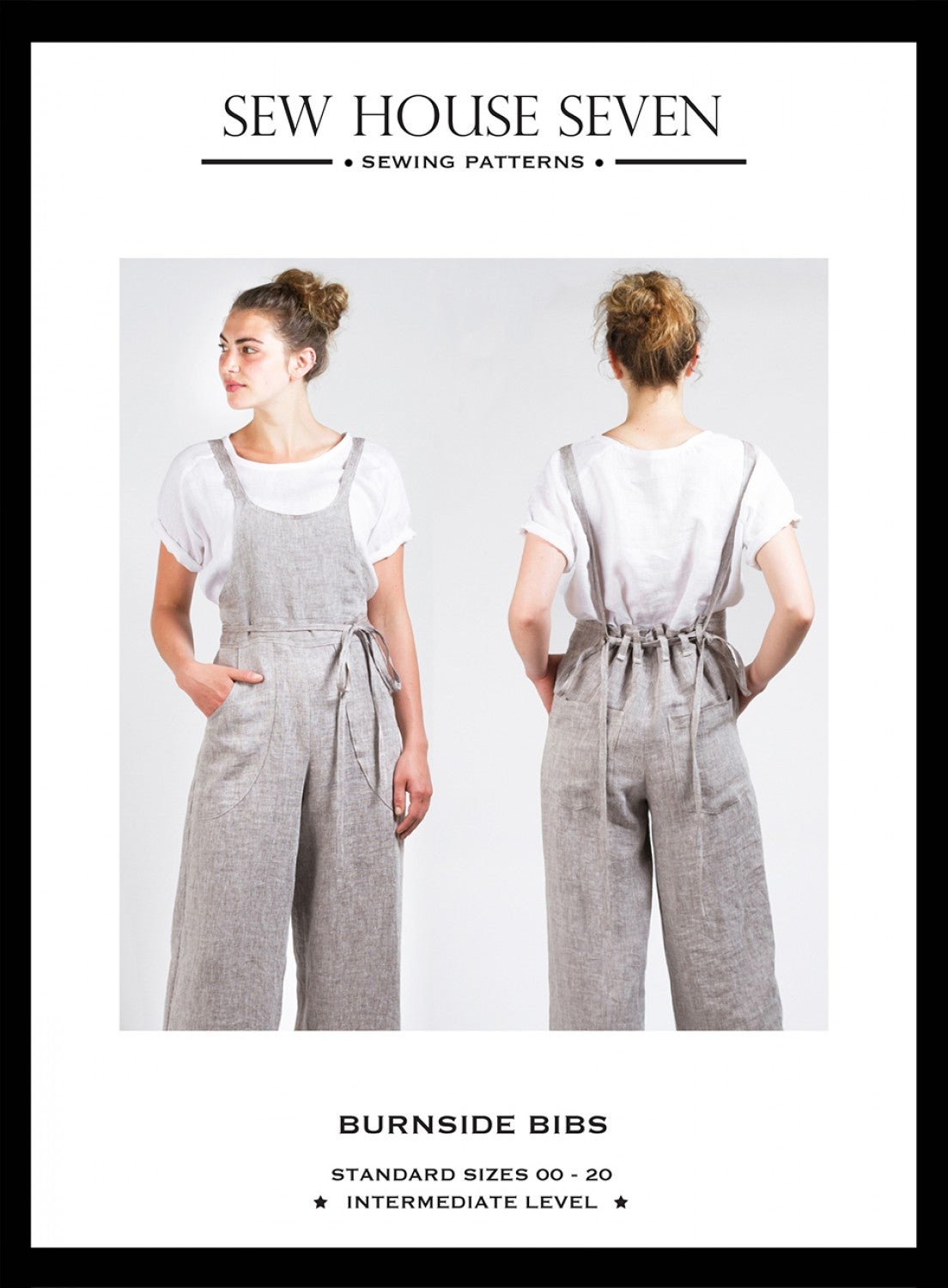 Burnside Bib Sew House Seven Patterns Paper Pattern | slowfiber
