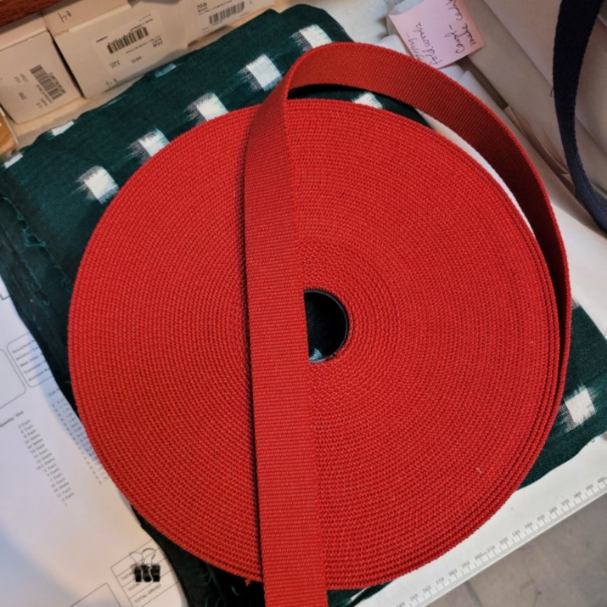 100% Cotton Webbing Red 1 Inch Merchant & Mills | sold in 1/4 yard ...